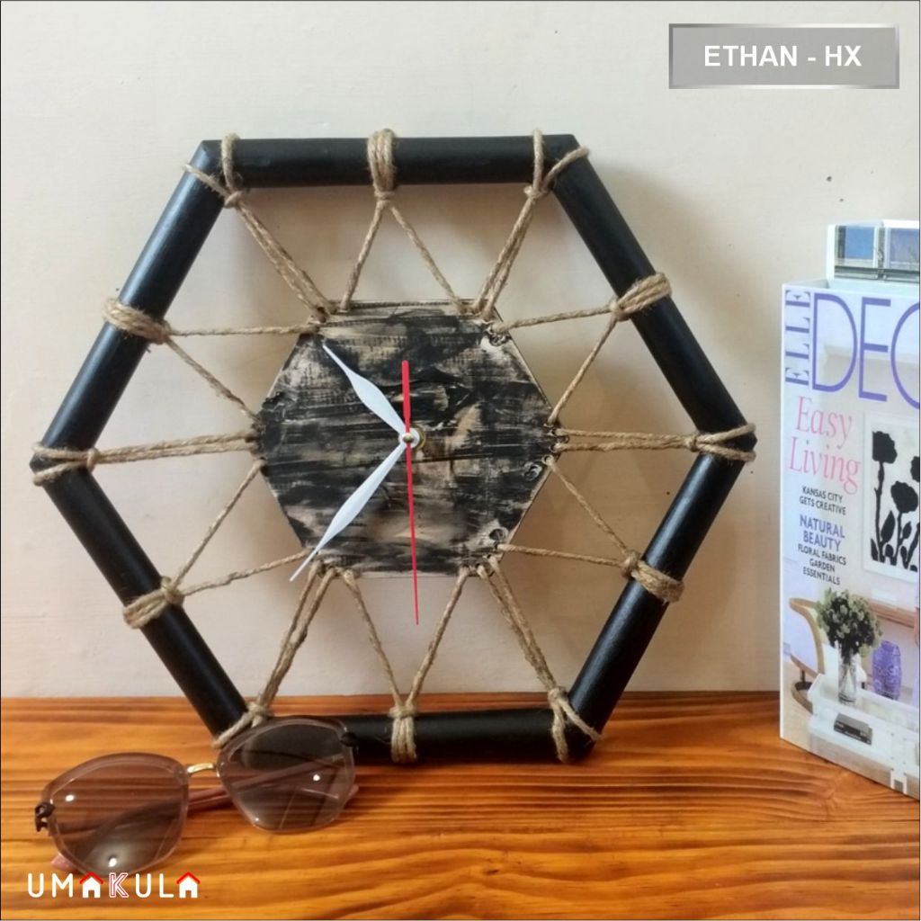 Jual JAM DINDING ROTAN DAN KAYU JATI BELANDA UNIK DAN MEWAH UNTUK RUANG ...