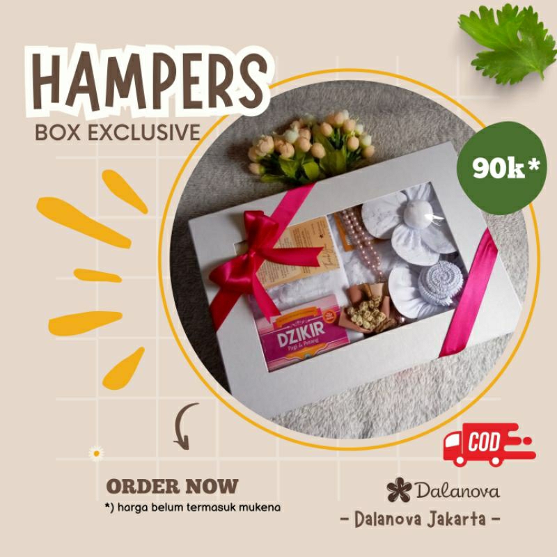 Jual Jasa Pembuatan Hampers Box Exclusive menggunakan Mukena Dalanova. | Shopee Indonesia