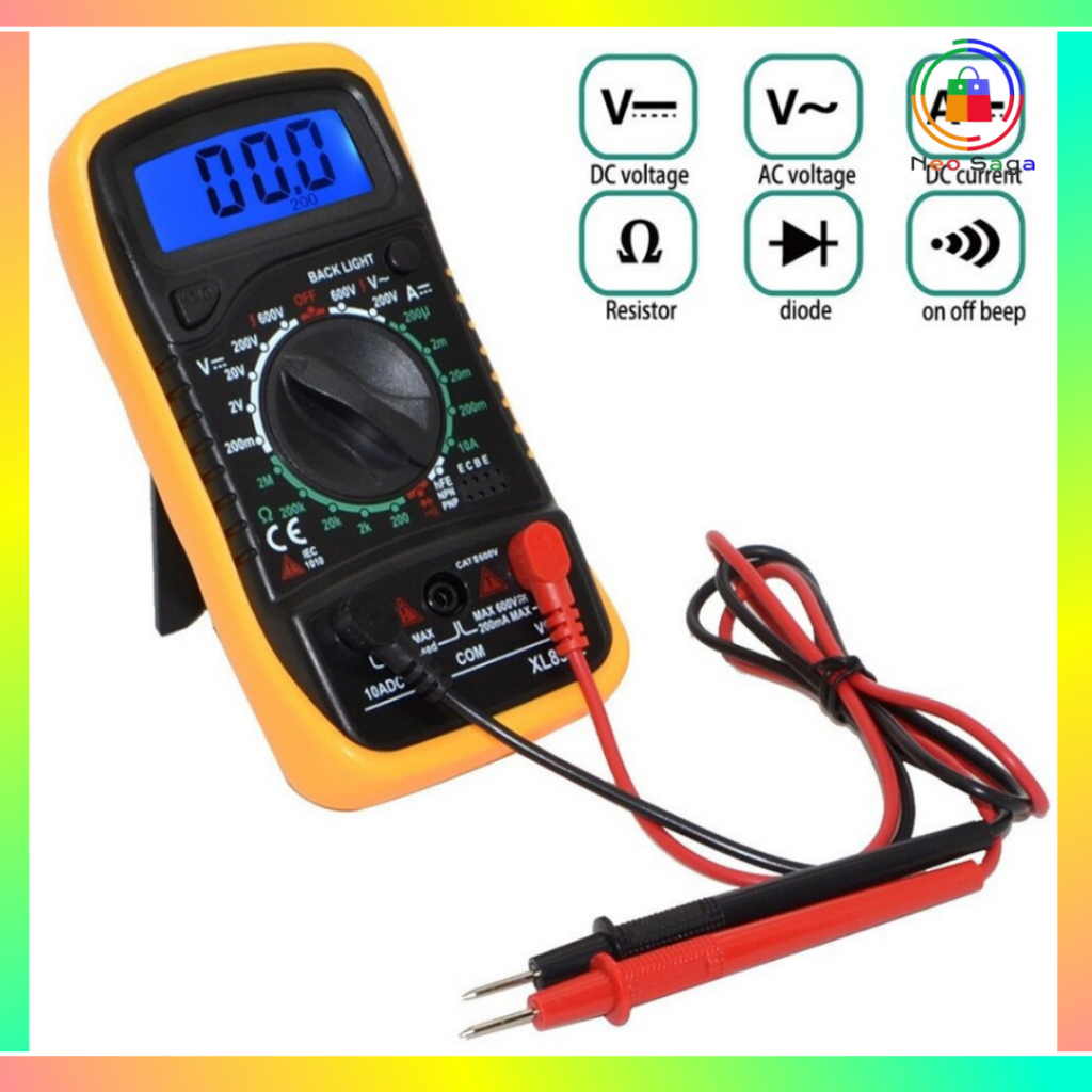 Jual XL830l Multimeter Tester Voltmeter alat PENGUKUR Tegangan listrik ...