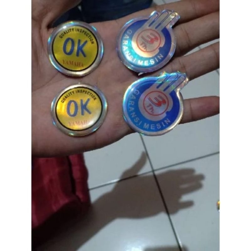 Jual Emblem 3D Embos Timbul Sticker Timbul Yamaha OK Dan Garansi Mesin ...
