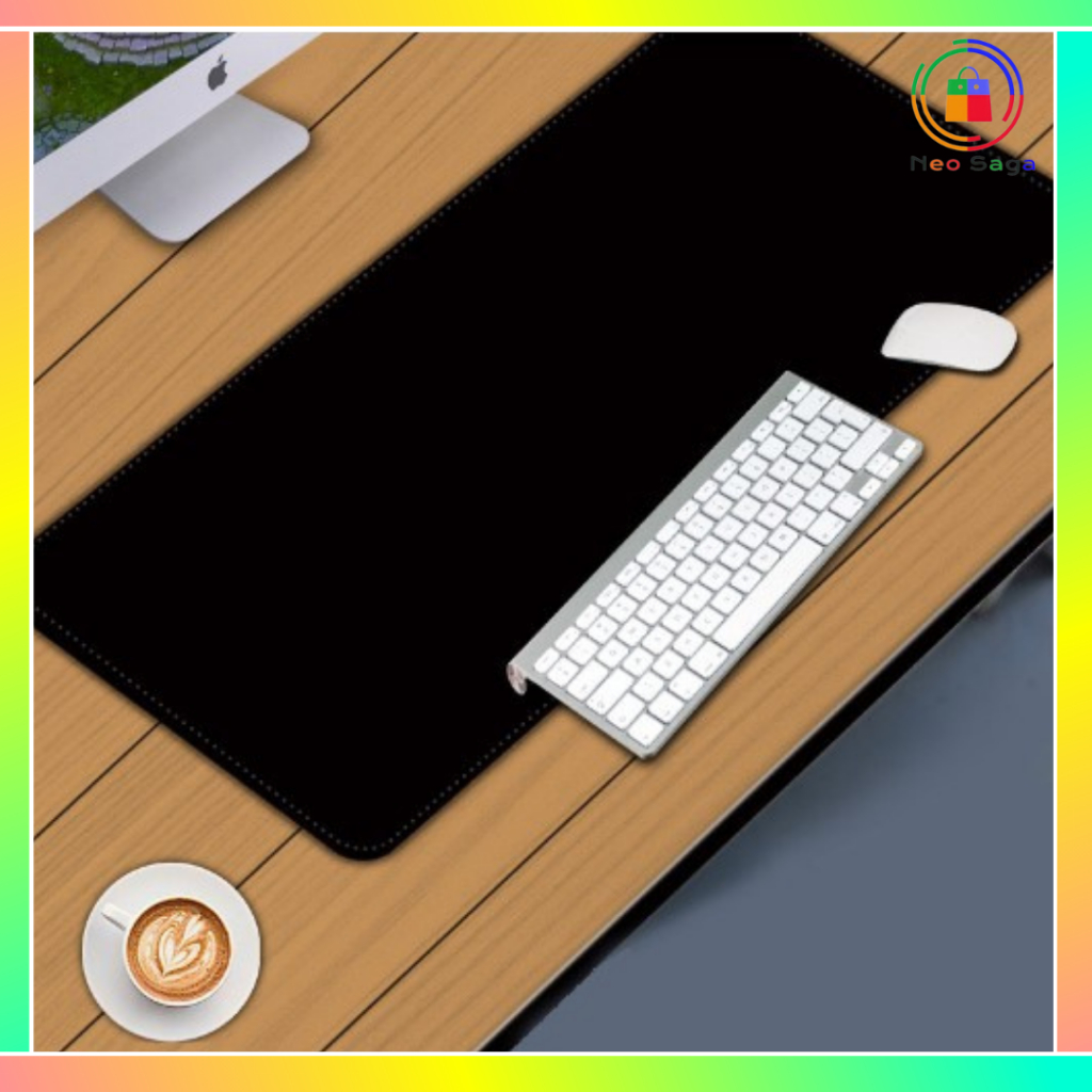 Jual Mouse Pad Gaming XL Hitam Polos Desk Mat | Shopee Indonesia