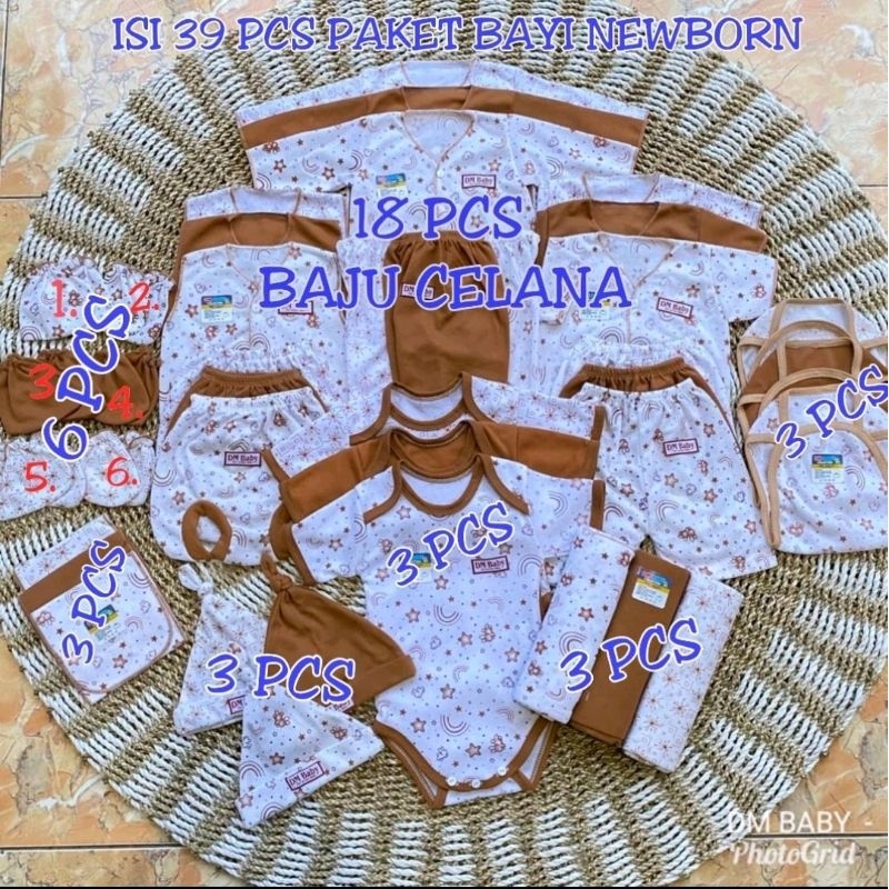 Jual Paket 39 PCS Paket Brojol Paket Lahiran Lengkap Baju dan Celana ...