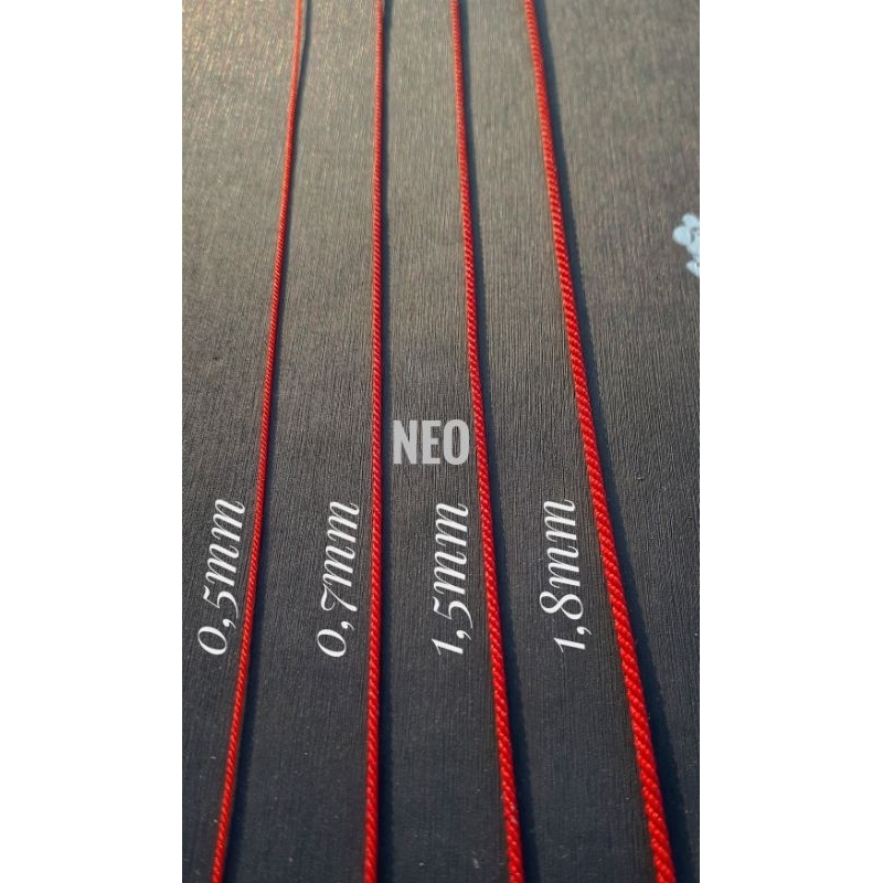 Jual Tali merah tipis (ikat sendiri) panjang 135cm Original premium ...
