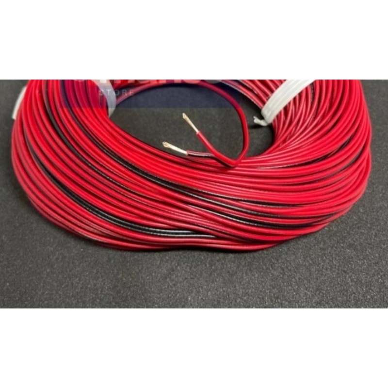 Jual kabel awg 24 2x18 0,12mm 5 meter merah hitam | Shopee Indonesia