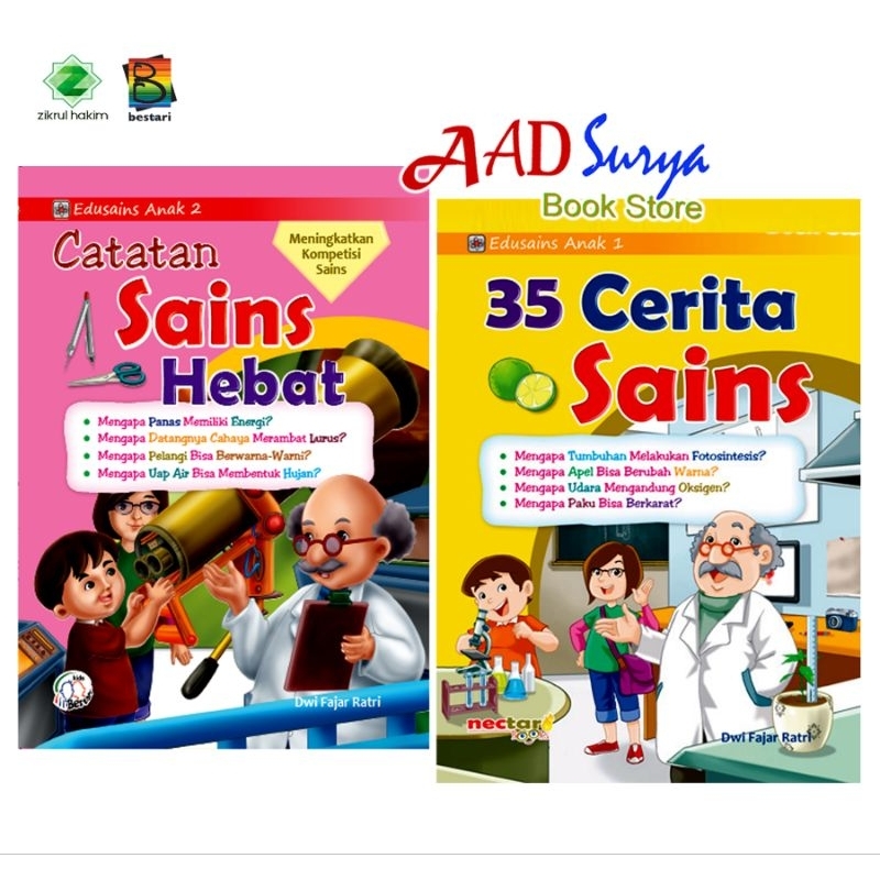Jual buku edusains anak - 35 cerita sains dan catatan sains hebat ...