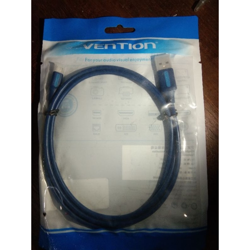Jual Vention (Blue) Kabel Data USB 2.0 A Male to Micro- B Male 3A ...