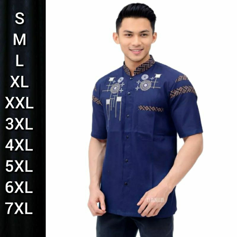 Jual Baju Koko Super Jumbo Ukuran Big Size XXL XXXL 4XL 5XL 6XL 7XL ...