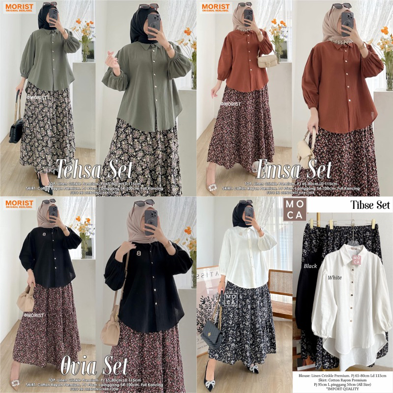 Jual One set rok Tehsa Emsa Ovia Tibse Jawia Wilow Cilsi Cieso Yimka ...