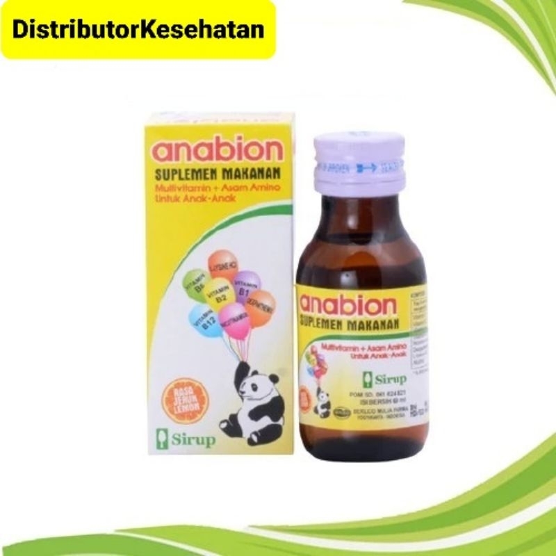 Jual Anabion Sirup 60 ml Multivitamin Syrup Suplemen Makanan Anak ...