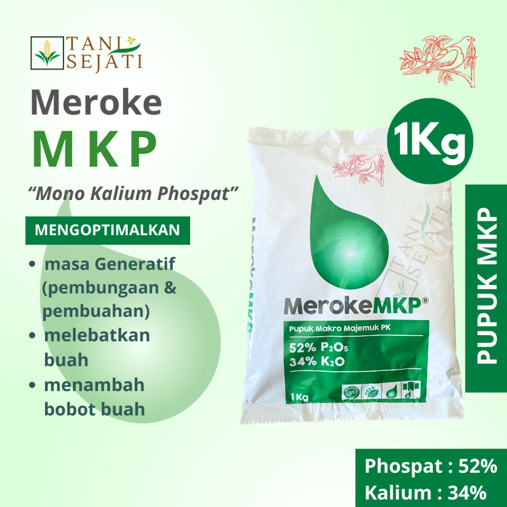 Jual Pupuk Meroke MKP 1Kg Kemasan Pabrik Pupuk Pelebat dan Penambah ...