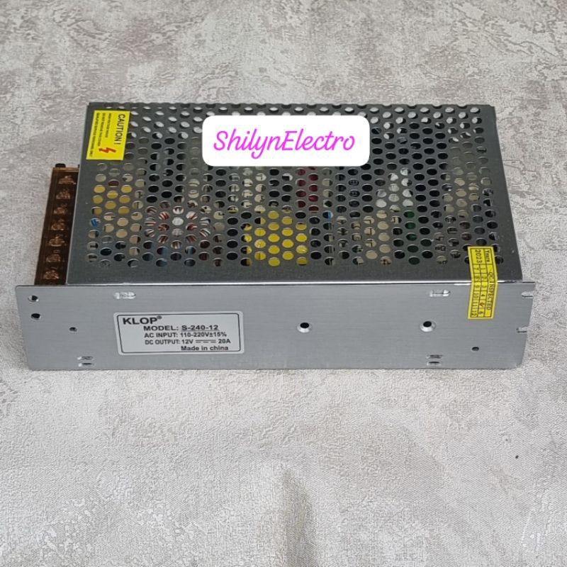Jual POWER SUPPLY 12V 20A TRAVO NEW PSU SUPLY KLOP | Shopee Indonesia