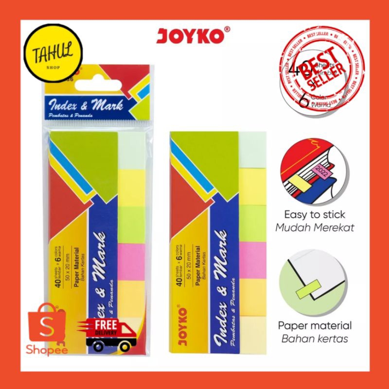 Jual Index & Mark Penanda Pembatas Joyko IM-36 Kertas / Sticky notes ...