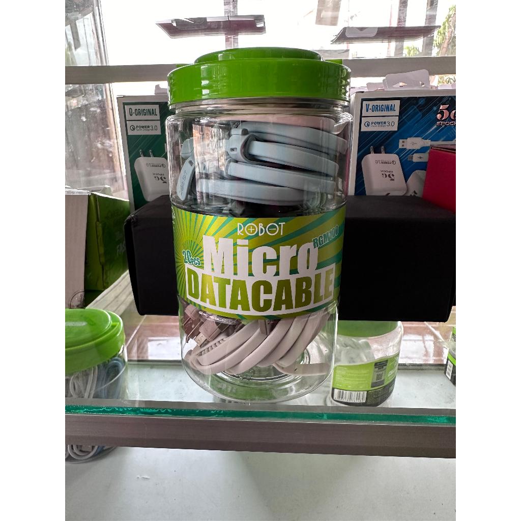 Jual Kabel data ROBOT RGM100 Micro usb 2.1a 100cm ORIGINAL ( 1 TOPLES ...