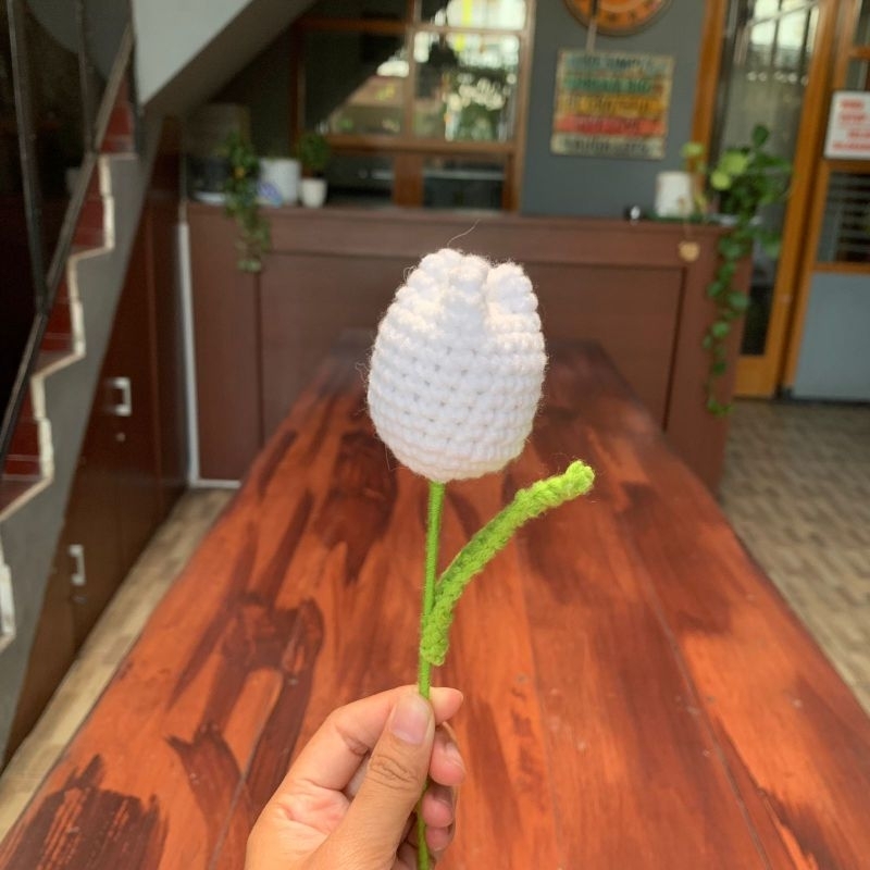 Jual [READY] Bunga Tulip Crochet Per Tangkai | Bunga Hiasan | Buket ...
