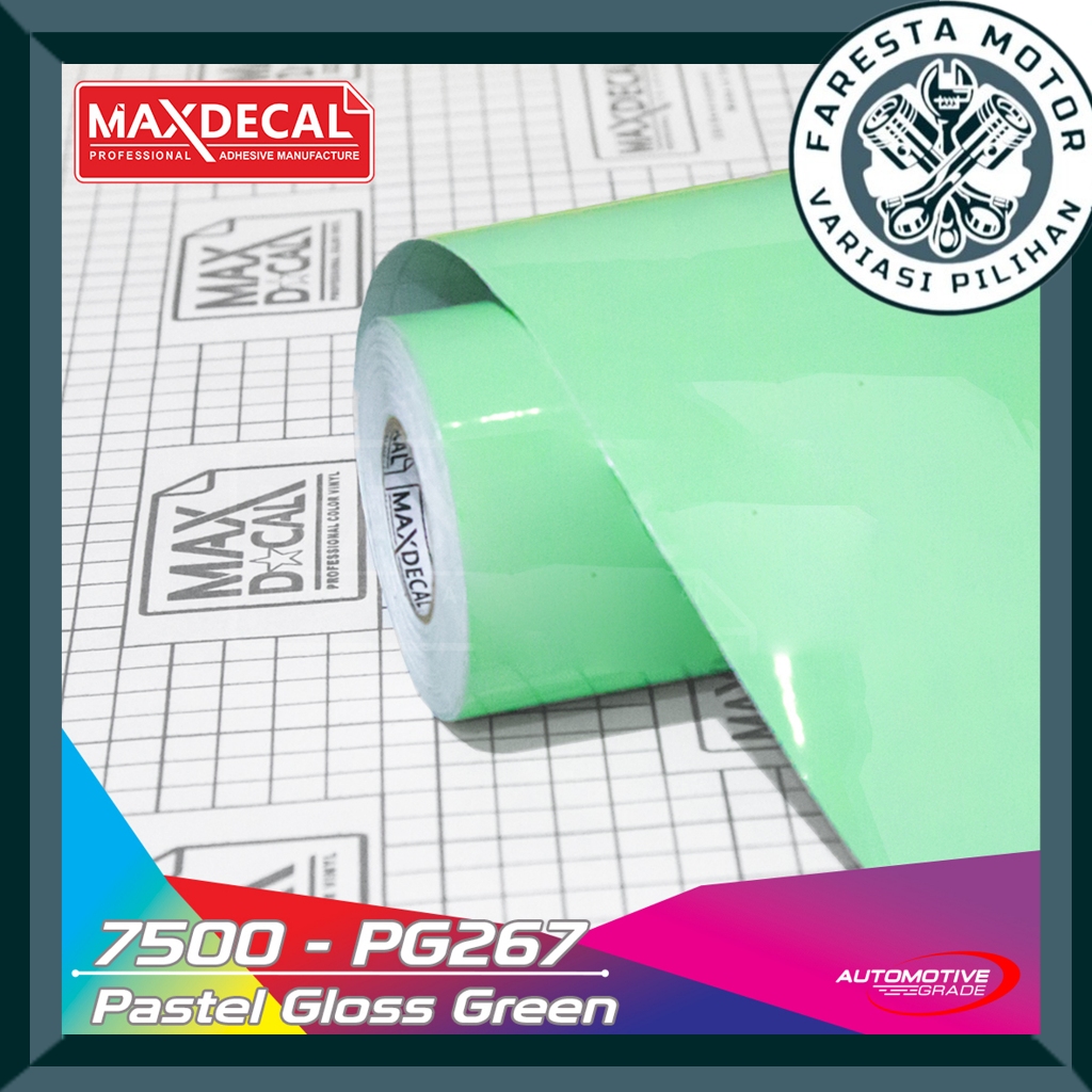 Jual Sticker Stiker Skotlet Maxdecal Max Decal 7500-PG267 Pastel Gloss Green Hijau Pastel Glossy ...