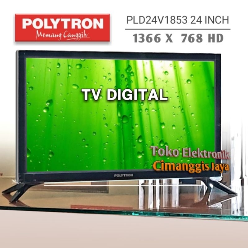 Jual tv led Polytron 24 inch digital PLD24V1853 | Shopee Indonesia