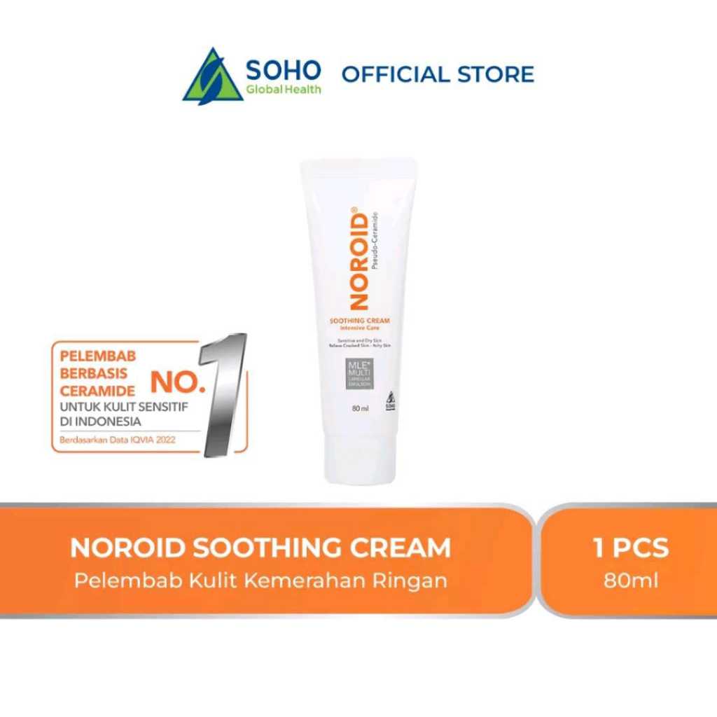 Jual Noroid Soothing Cream Pelembab Kulit Sensitif Kemerahan Ringan ...