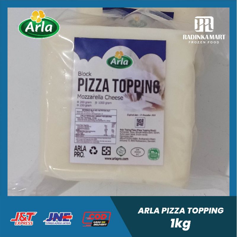 Jual Keju Mozzarella Arla topping 1kg/Arla Pizza Topping Mozarella ...