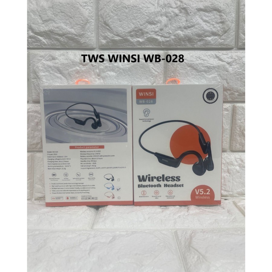 Jual JH ACC HEADSET BLUETOOTH TWS WINSI WB-028 WIRELESS EARBUDS SPORT ...