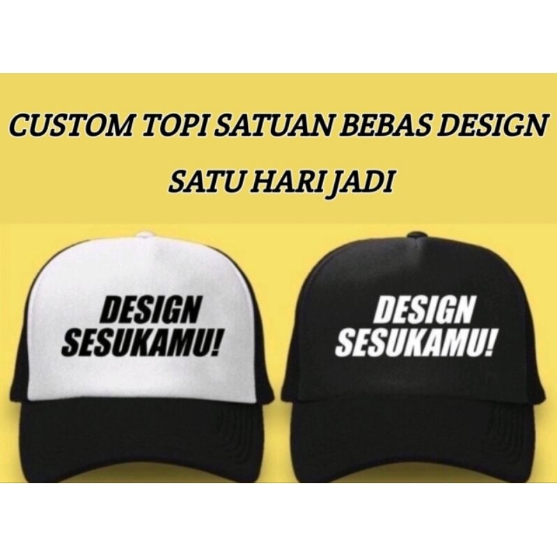 Jual CUSTOM TOPI MURAH | Shopee Indonesia