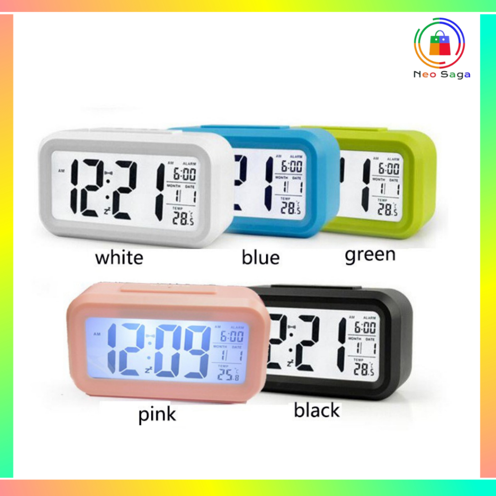 Jual Digital Smart Alarm Clock Jam Weker Jam Meja Digital Jam Weker ...