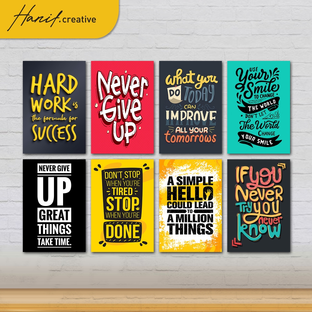 Jual Hiasan Dinding Poster Kayu MDF - Poster Quotes | Shopee Indonesia