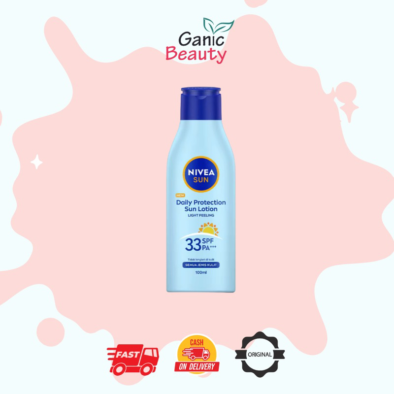 Jual Nivea Body Sunscreen Daily Protection Sun Lotion SPF 33 100ml ...