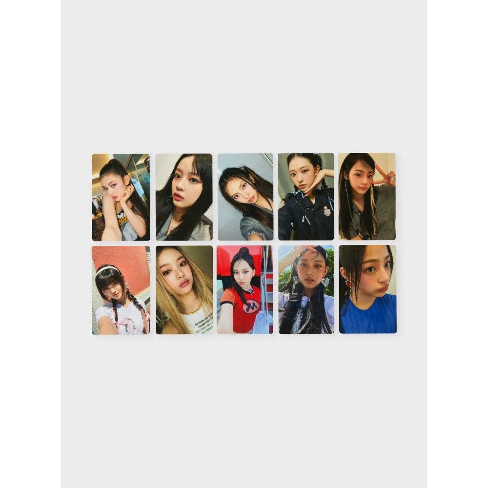 Jual NewJeans Line Friends Get Up ver 1 pink ver pc photocards minji hanni danielle haerin hyein ...