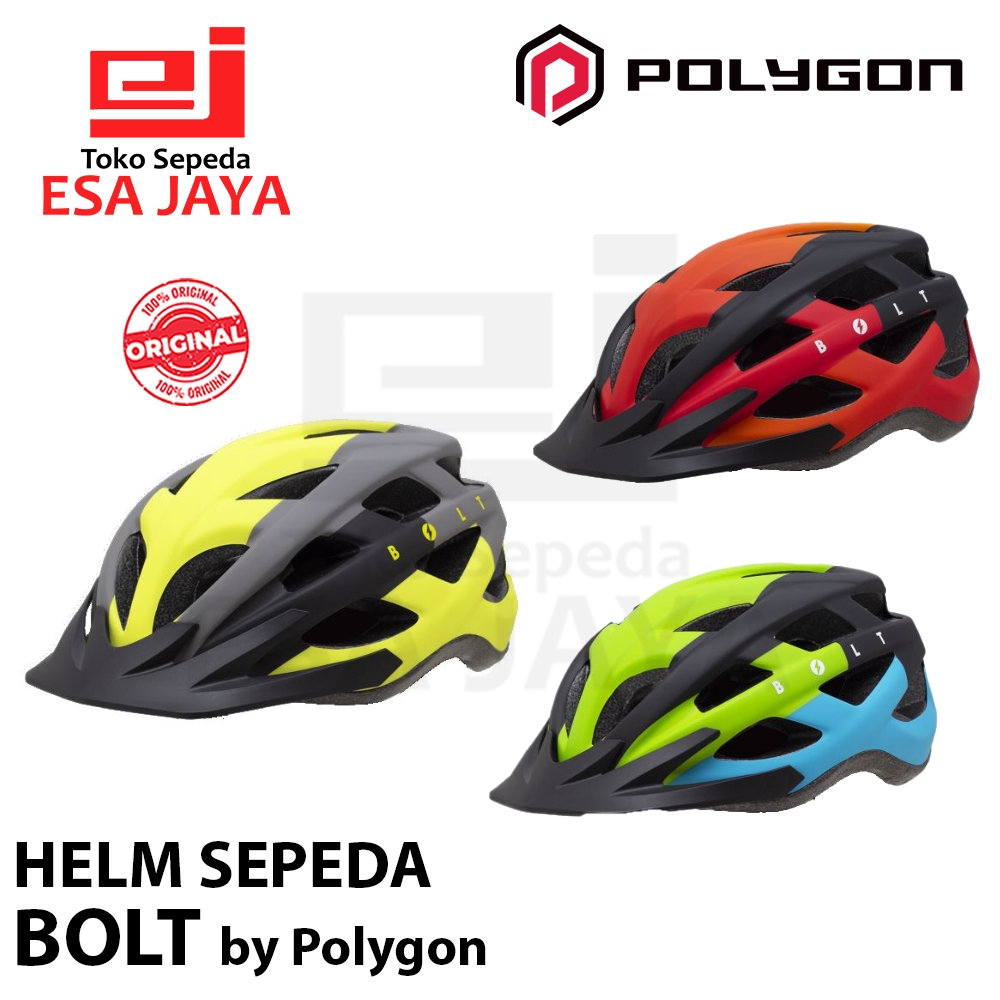 Jual Helm Sepeda Bolt by Polygon Bike Helmet Original | Shopee Indonesia