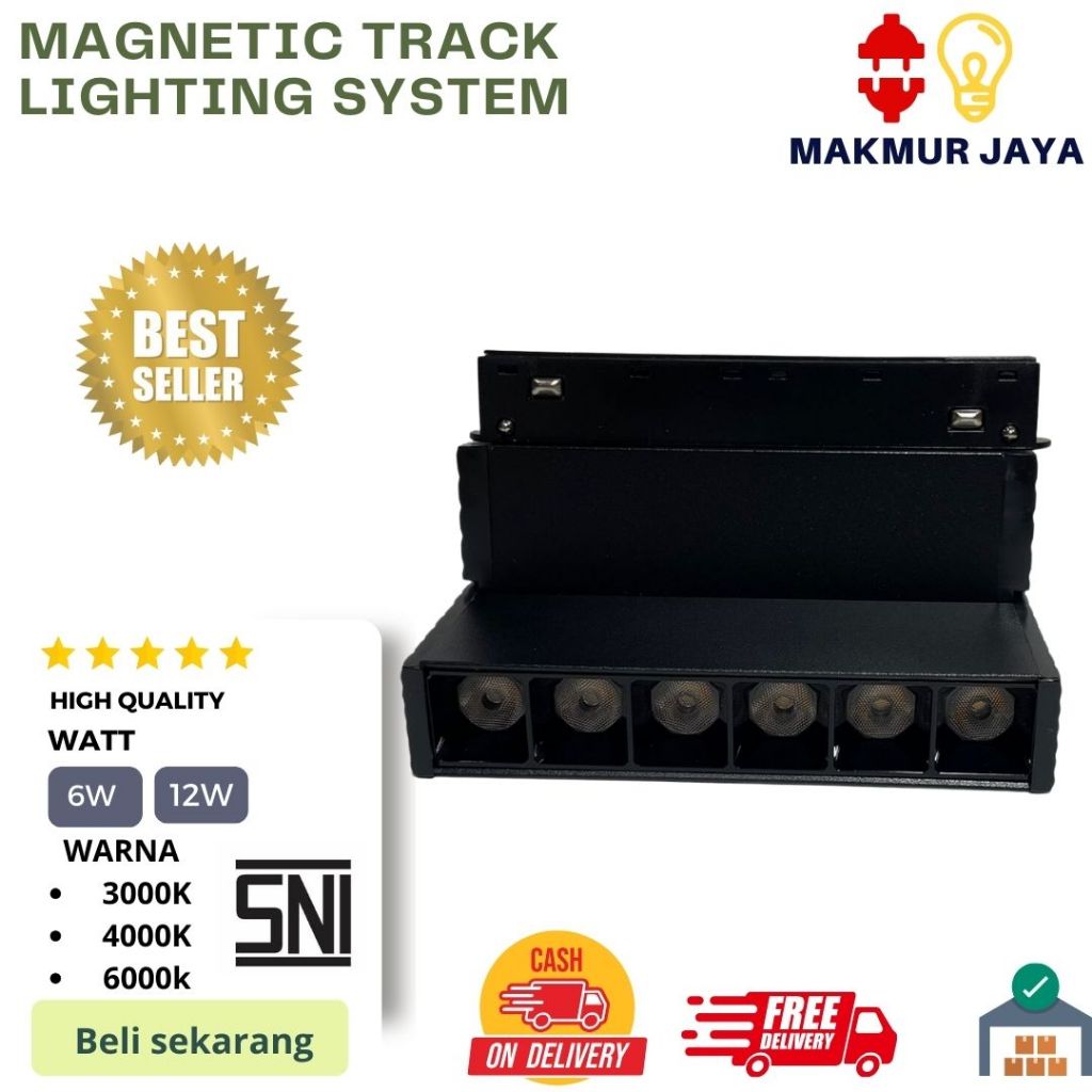 Jual LUXMEN LED MAGNETIC TRACK LIGHT ROTA TABLE LINIER FLOODLIGHT 5 12 ...