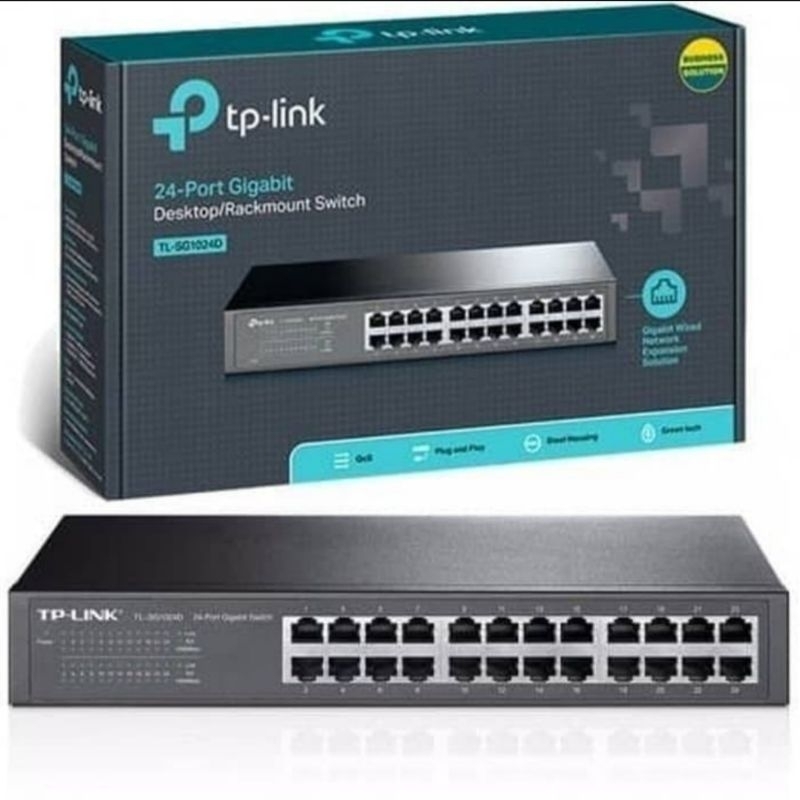 Jual Desktop Switch Hub 24 Port TP LINK TL-SG1024D Port Lan RJ45 Tplink ...