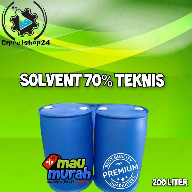 Jual solvent 70% Teknis 1 drum 200 liter/solvent 70 persen 200 liter ...