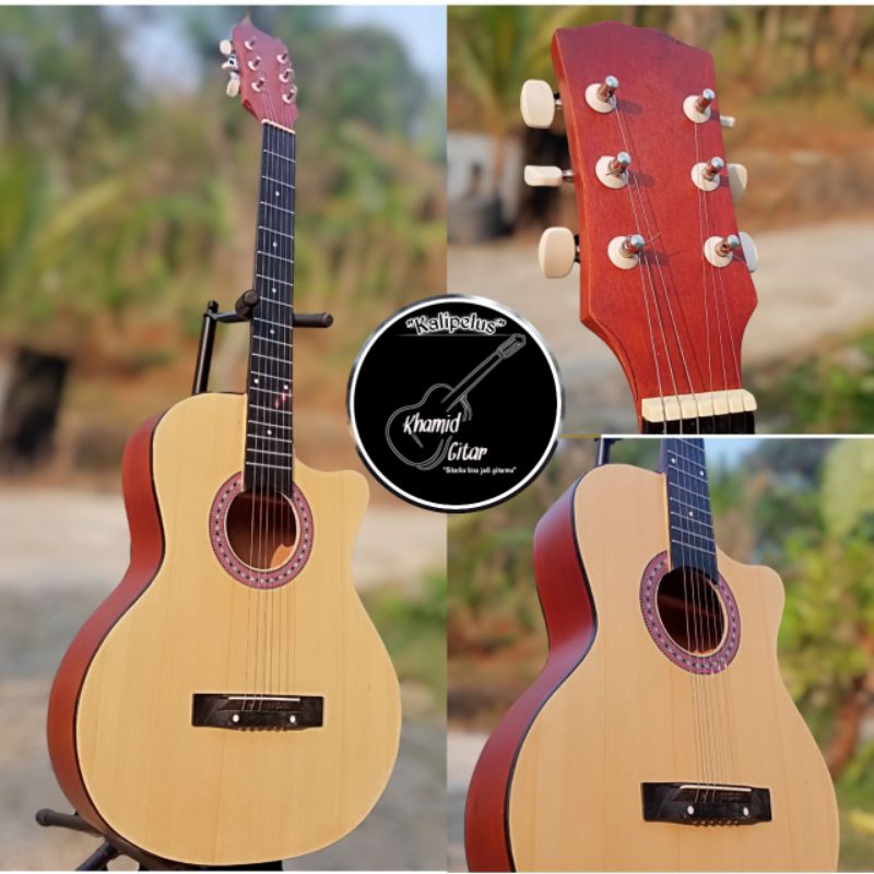 Jual GITAR AKUSTIK CUSTOM UNTUK PEMULA DAN BELAJAR GITAR | Shopee Indonesia