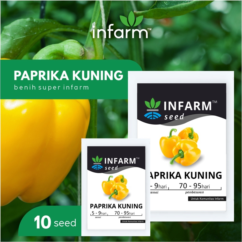 Jual INFARM - Benih Bibit Biji Super Paprika Kuning | Shopee Indonesia