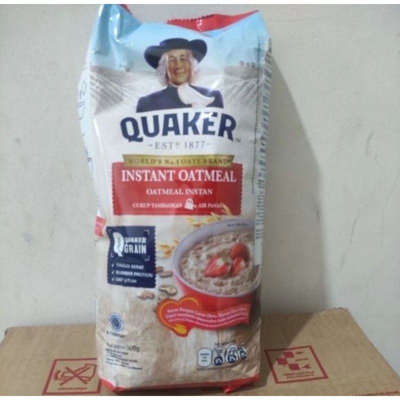 Jual PROMO quaker oatmeal 800 gram free mangkok cantik | Shopee Indonesia