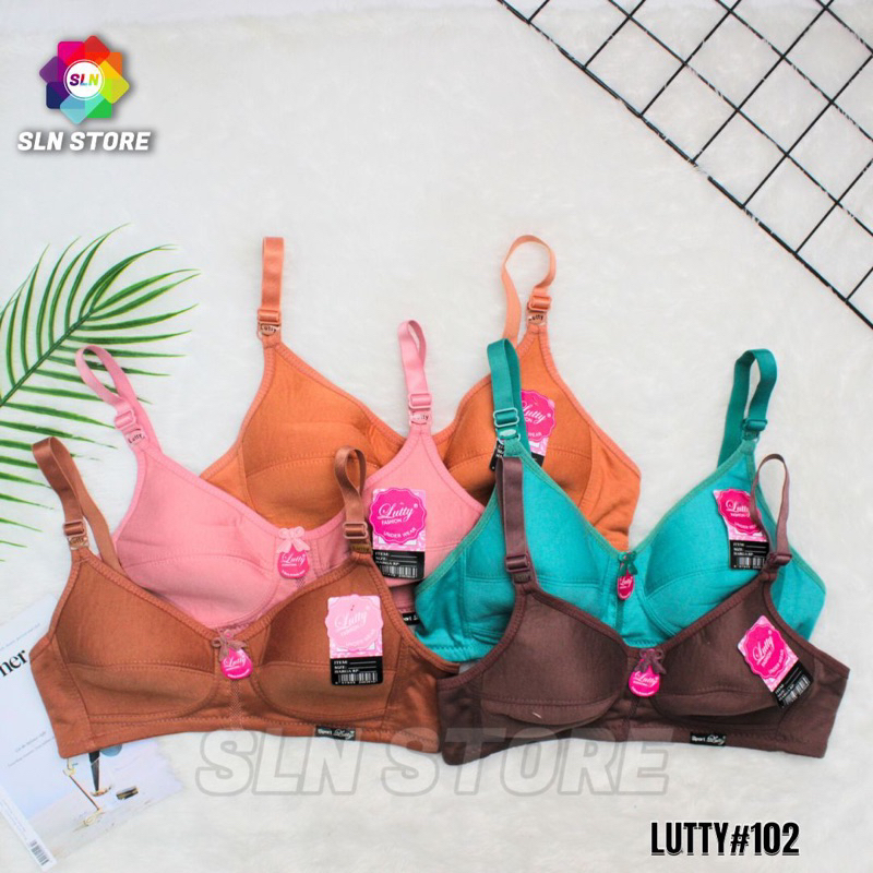 Jual SLN- SPORT BRA WANITA LUTTY BH PEREMPUAN BUSA TIPIS TANPA KAWAT KAIT 2 & 3 34 / 36 / 38 ...