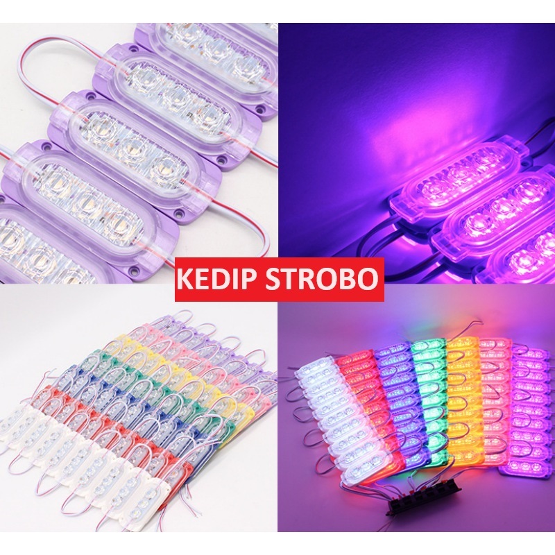 Jual LED 3 MATA KEDIP OTOMATIS STROBE | Shopee Indonesia