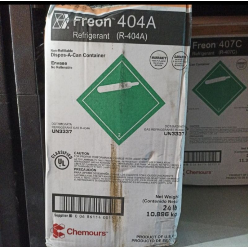 Jual Freon R404 Chemours USA (10,9kg) | Shopee Indonesia
