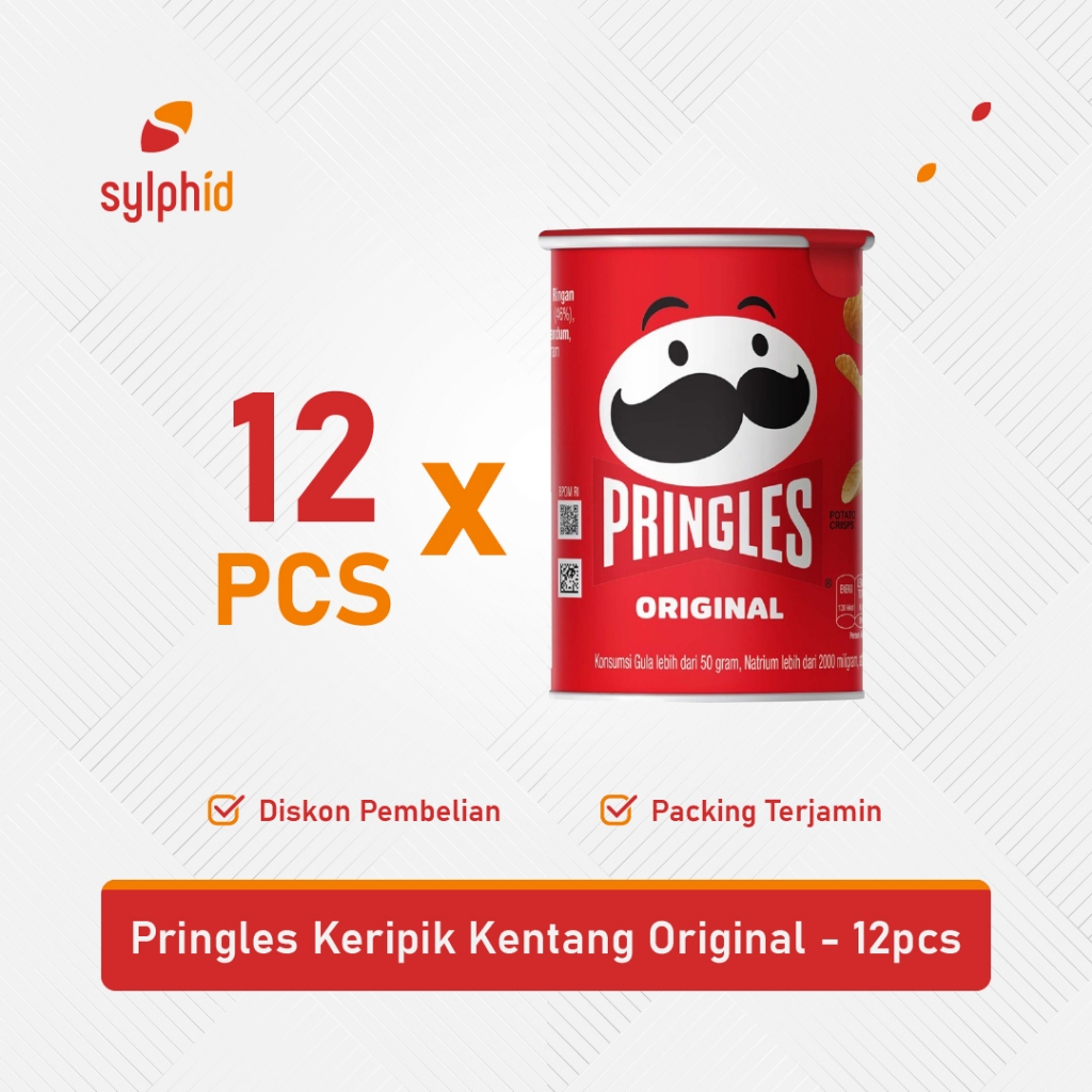 Jual 1 Dus Pringles Mini Original 42 gram / Keripik Kentang 1 Karton ...