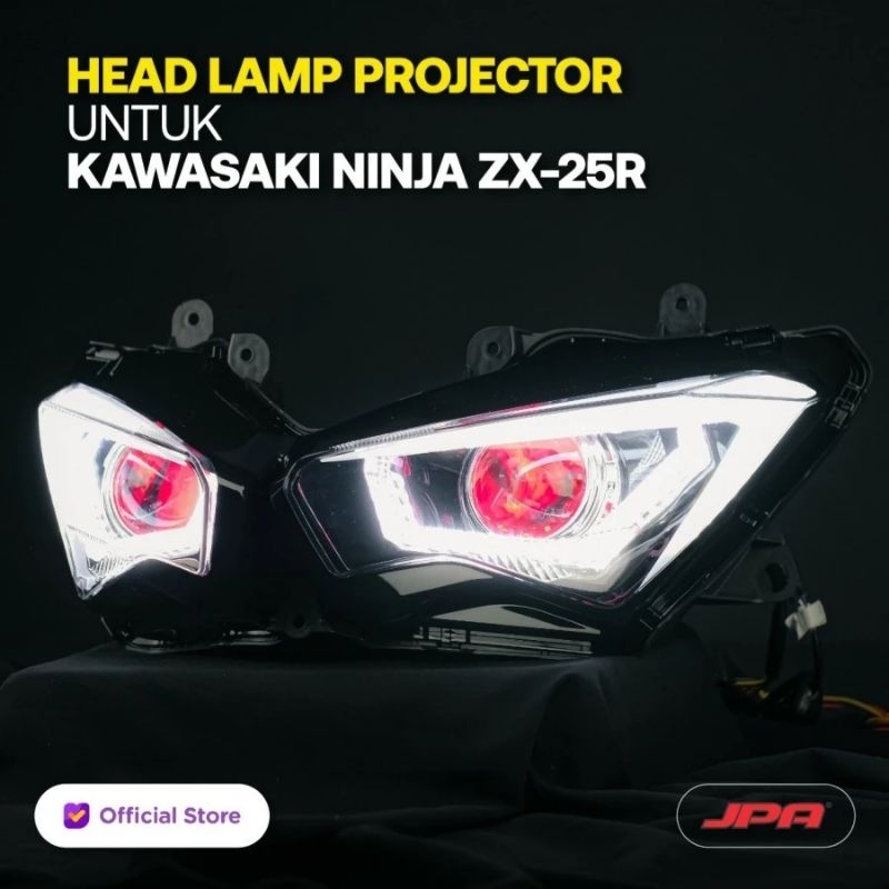 Jual JPA HEAD LAMP PROJECTOR PROJIE LAMPU DEPAN KAWASAKI NINJA ZX-25R ORIGINAL JPA | Shopee ...