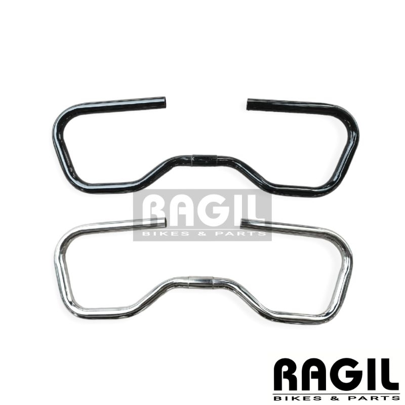 Jual STANG SEPEDA KUPU KUPU BUTTERFLY HANDLE BAR BESI HITAM CHROME KROM ...