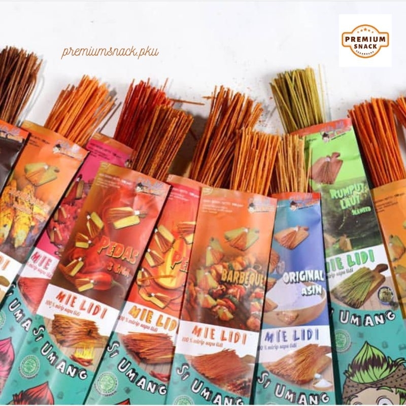 Jual [PREMIUM SNACK] Mie Lidi Si Umang - Cemilan sapu lidi aneka varian ...