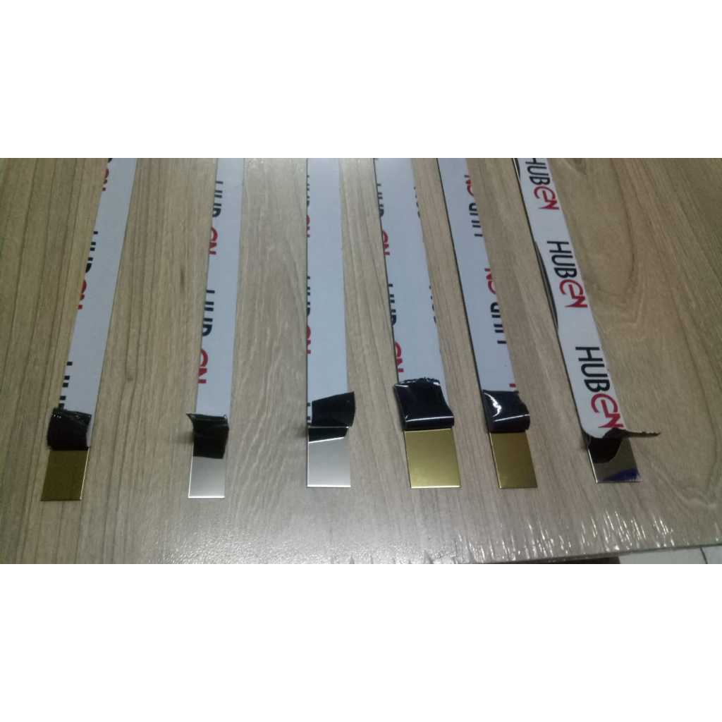 Jual jual List Plat Strip Stainless Steel 15 mm Gold Chrome Mirror 3 ...