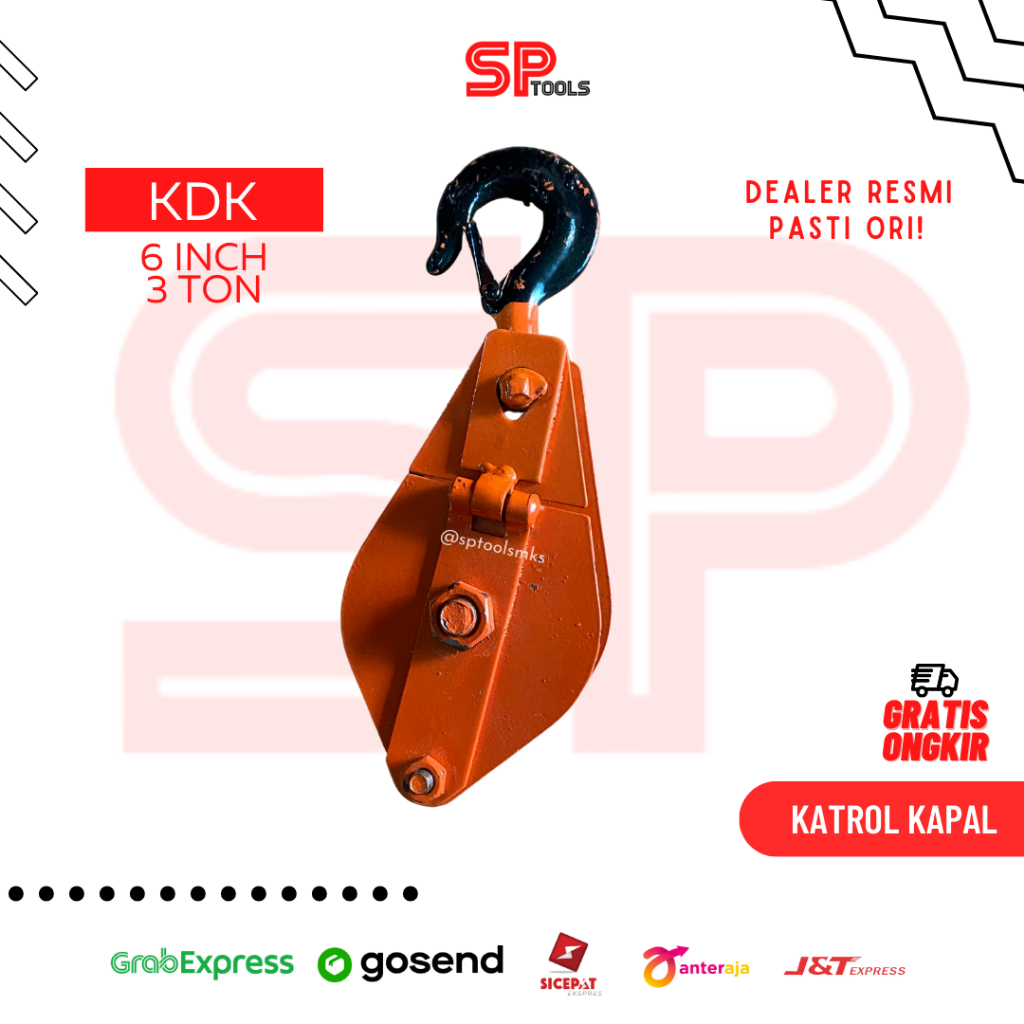 Jual KATROL KAPAL / KEREKAN KATROL SUMUR 6" 6 INCH 3T 3 TON ENGSEL KDK ...