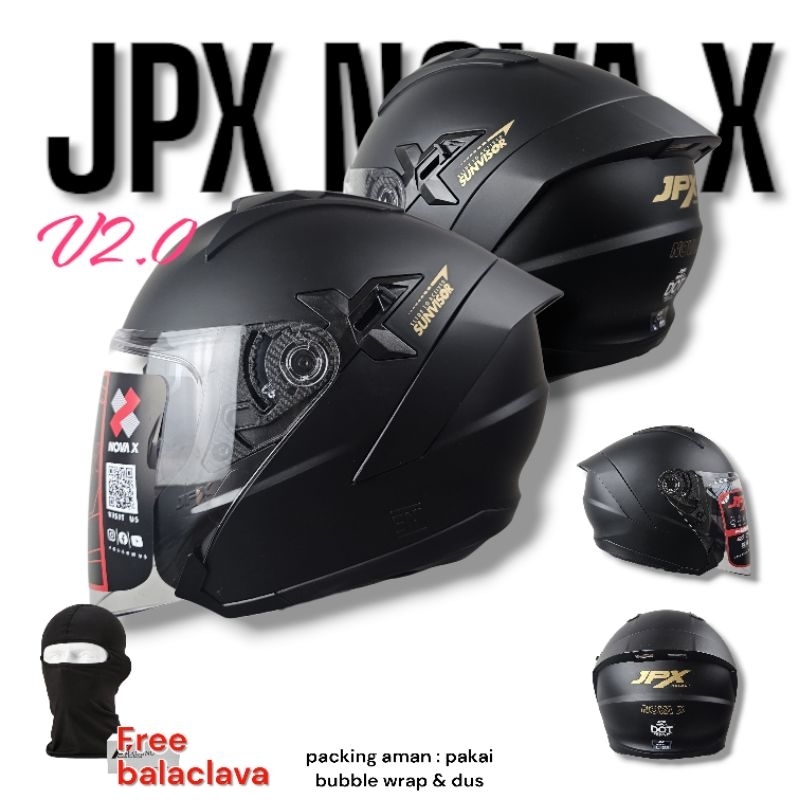 Jual HELM JPX NOVA X V2.0 SOLID | MODEL NJS KAIROZ | Shopee Indonesia