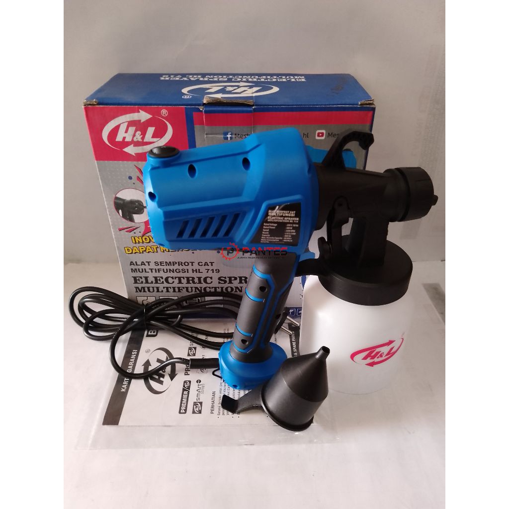 Jual Electric Spray Gun Cat BESI TEMBOK H&L HL719 / Mesin Semprot ...