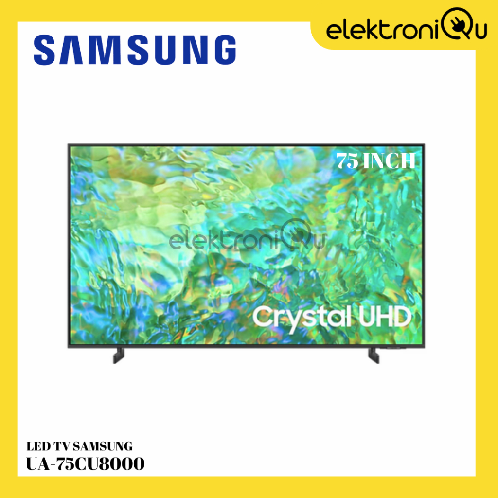 Jual LED TV SAMSUNG 75 INCH UA-75CU8000 CRYSTAL UHD 4K SMART TV | Shopee Indonesia