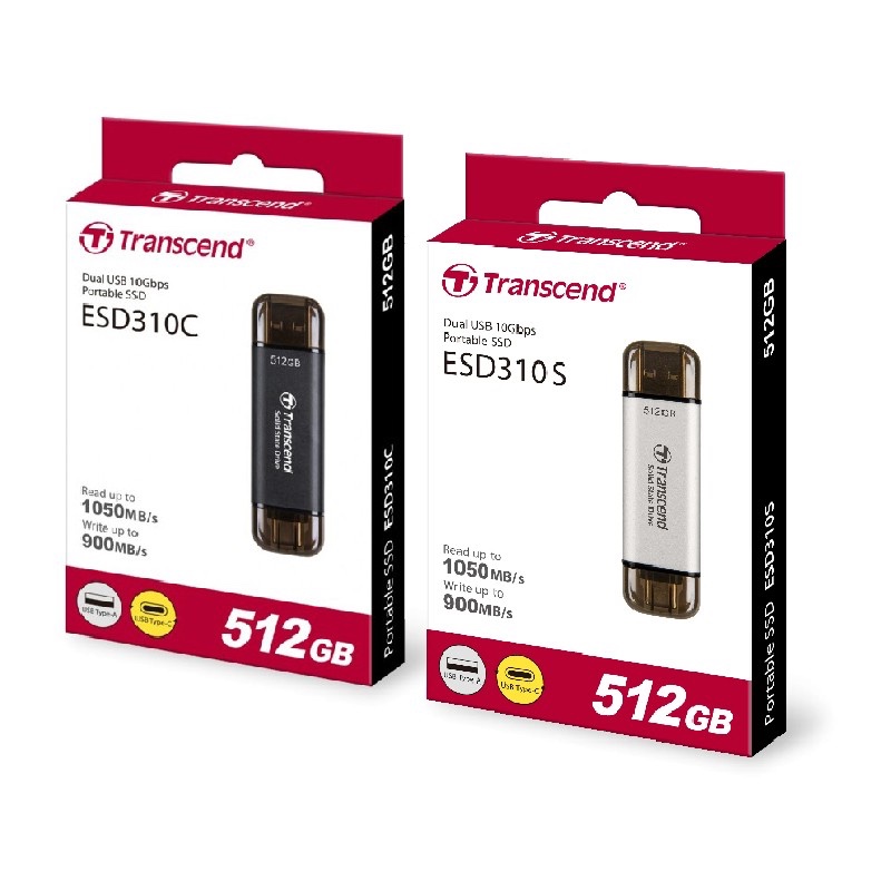 Jual TRANSCEND EXTERNAL SSD ESD310C ESD310S 256GB 512GB 1TB SSD ...
