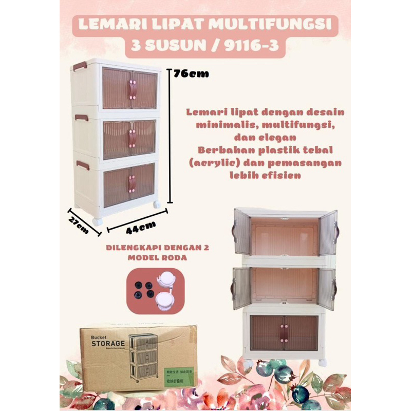 Jual Box Lipat Portable Storage Box Susun Serbaguna Polibox | Shopee ...
