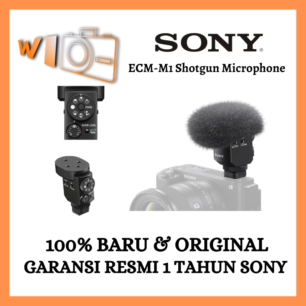 Jual Sony ECM-M1 Shotgun Microphone Sony ECMM1 Mic Mikrofon Kamera RESMI | Shopee Indonesia